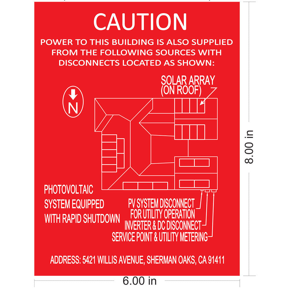 Acrylic Solar Site Map (Red Outdoor/Indoor Placard) – Art Laser Engraving